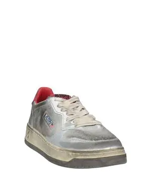 AUTRY Leather Low-top Sneakers - Silver