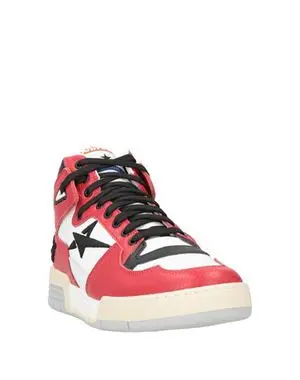 ANIYE BY Pebbled Leather High-top Sneakers - Red