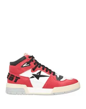 ANIYE BY Pebbled Leather High-top Sneakers - Red