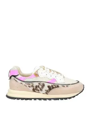 HIDNANDER Leather And Textile Low-top Sneakers