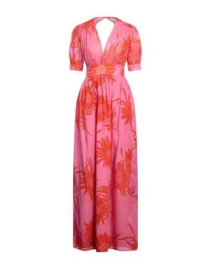 Pinko Cotton Maxi Dress With Floral Design
