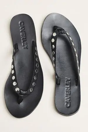 CAVERLEY Studded Flip-flop Sandals