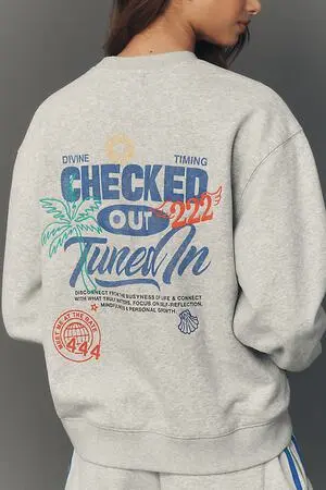 MAYFAIR Checked Out Crew Pullover