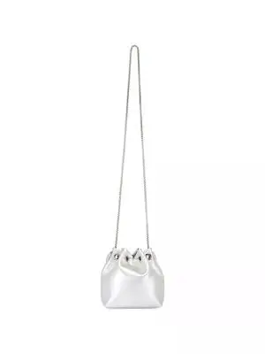 JIMMY CHOO Bon Bons Bucket Bag - Silver