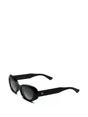 EMMANUELLE KHANH Paris Oval-frame Sunglasses - Black
