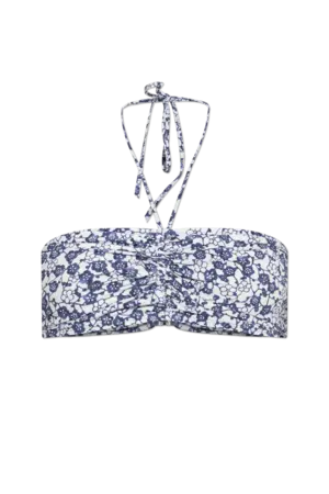 Isabel Marant Salma Bandeau Bikini Top - Blue