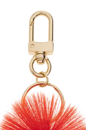 Issey Miyake Floral-motif Keychain - Red