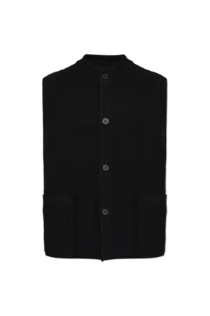 Issey Miyake Vest With Pockets - Black