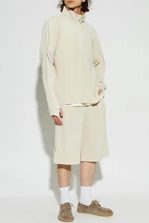 Issey Miyake Pleated Sweatshirt - Cream