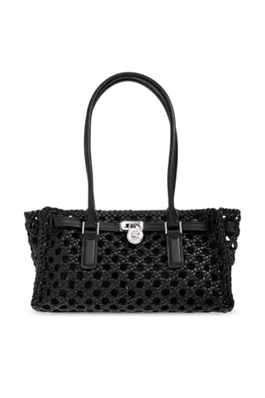 Michael Kors Hamilton Moderne Shoulder Bag - Black