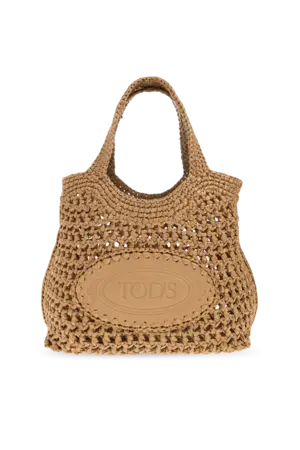 TOD’S Hand-woven Raffia Handbag