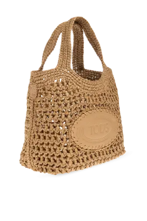 TOD’S Hand-woven Raffia Handbag