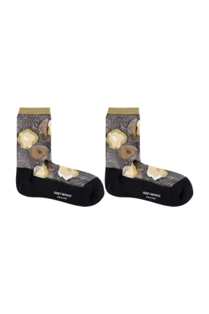 Issey Miyake Mesh Socks With Appliqué Detail