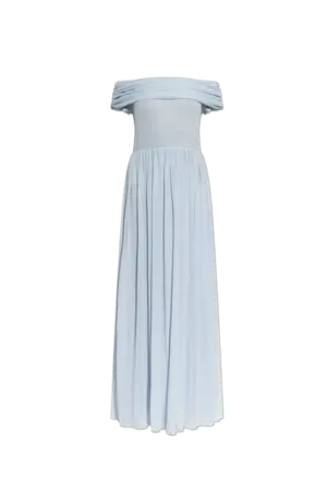 ROTATE BY BIRGER CHRISTENSEN Off-the-shoulder Maxi Dress - Blue
