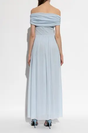 ROTATE BY BIRGER CHRISTENSEN Off-the-shoulder Maxi Dress - Blue