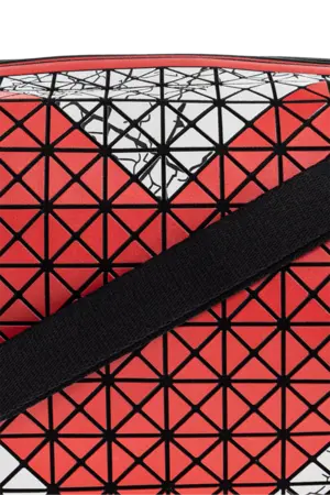 Issey Miyake Geometric Panel Shoulder Bag With Heart Motif