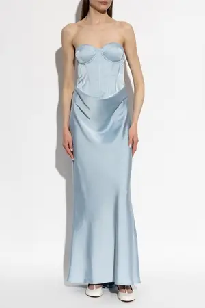 ROTATE BY BIRGER CHRISTENSEN Satin Corset Dress