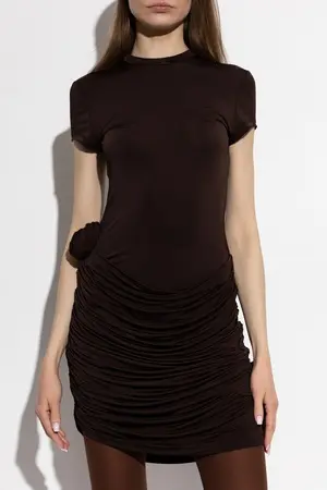 ROTATE BY BIRGER CHRISTENSEN Ruched Mini Dress