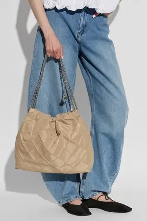 Tory Burch Fleming Shoulder Bag - Beige