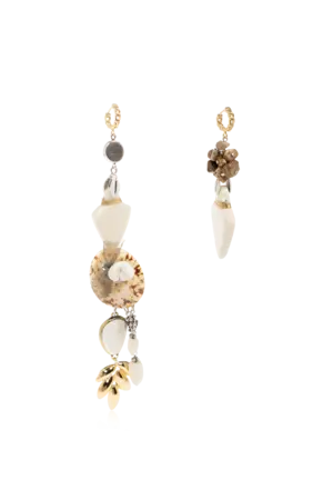Isabel Marant Étoile Asymmetric Earrings - Cream