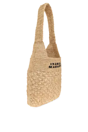 Isabel Marant Étoile Praia Small Raffia Bag - Beige