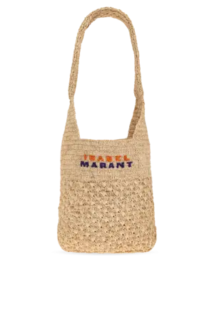 Isabel Marant Étoile Praia Small Raffia Bag - Beige
