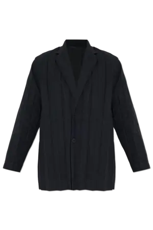 Issey Miyake Pleated Blazer - Black