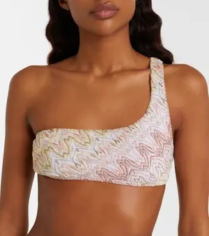 Missoni Lame One-shoulder Bikini - Multicoloured