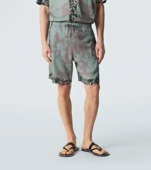 Dries Van Noten Printed Shorts - Multicoloured