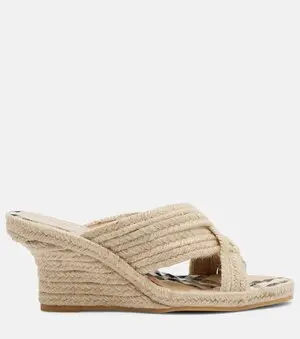 Burberry Woven Espadrille Wedges