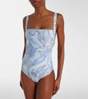 Emilio Pucci Printed One Piece Swimsuit