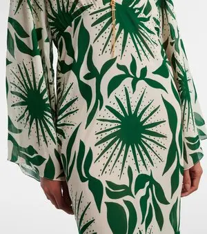 CALA DE LA CRUZ Odele Printed Maxi Dress