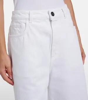 RÓHE Cotton Capri Jeans - White