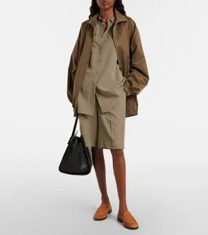 TOD'S Suede Almond Toe Loafers Cuoio Chiaro