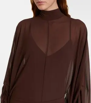 DE LA VALI Nila Chiffon Gown