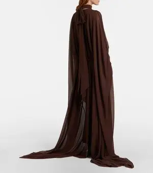 DE LA VALI Nila Chiffon Gown