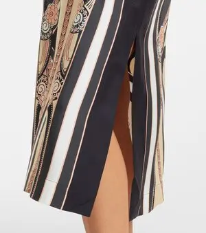 La DoubleJ Printed Silk Twill Kaftan