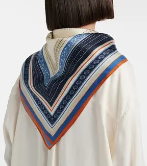 TOTEME Printed Silk Twill Scarf