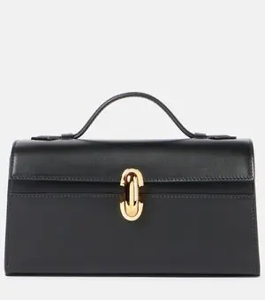 Savette Symmetry Pochette Leather Top-handle Bag - Black
