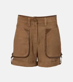 Isabel Marant Étoile Marline Suede Shorts - Brown