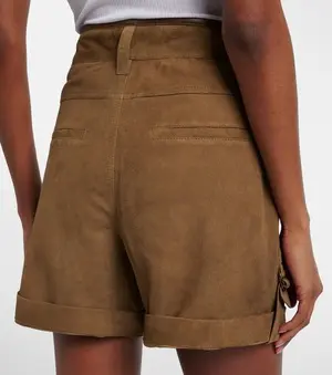 Isabel Marant Étoile Marline Suede Shorts - Brown