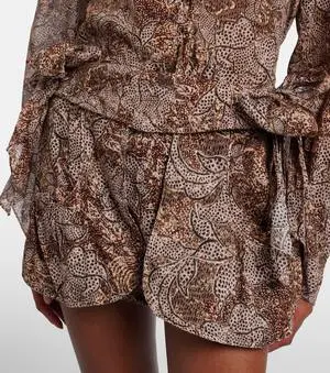 Isabel Marant Étoile Coralie Printed Cotton Miniskirt - Beige
