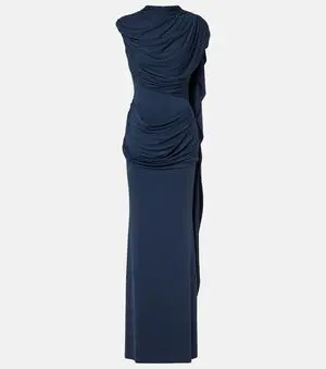 DE LA VALI Jersey Maxi Dress - Blue