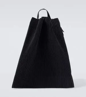 Issey Miyake Homme Plissé Pleats Shoulder Bag - Black