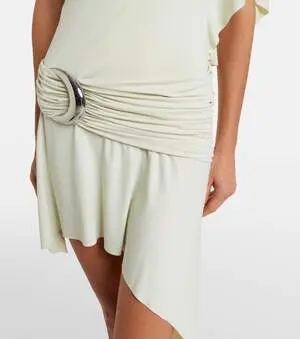 DE LA VALI Titan Jersey Minidress - Green