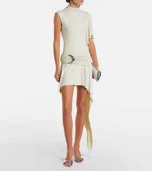 DE LA VALI Titan Jersey Minidress - Green
