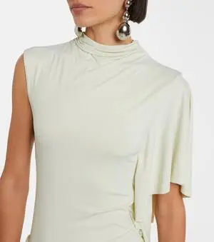 DE LA VALI Titan Jersey Minidress - Green