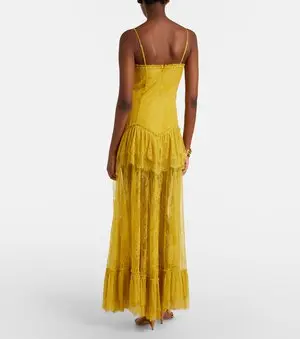 DE LA VALI Kala Lace Maxi Dress