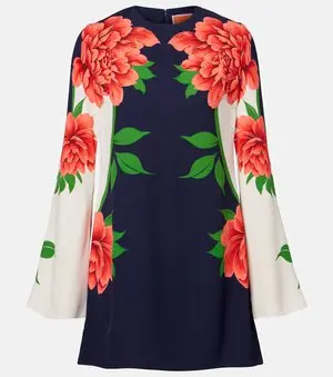La DoubleJ Phoenix Placee" Printed Mini Dress - Blue