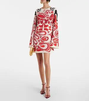 La DoubleJ Supremes Printed Mini Dress - Red